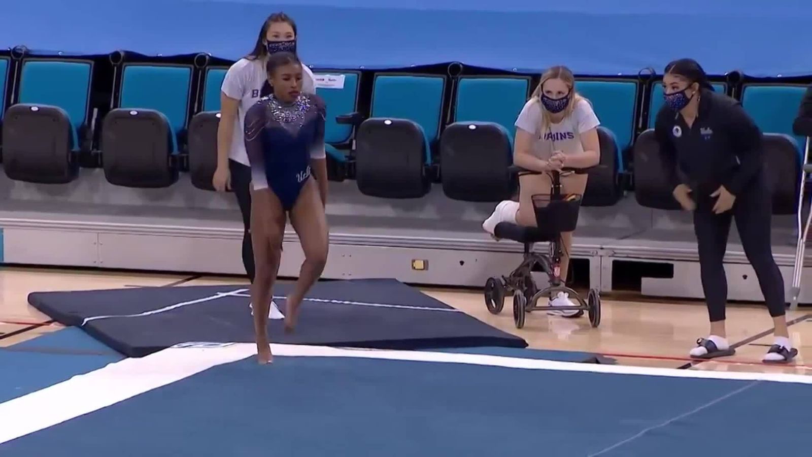 US gymnast Nia Dennis' floor routine celebrating 'black excellence ...