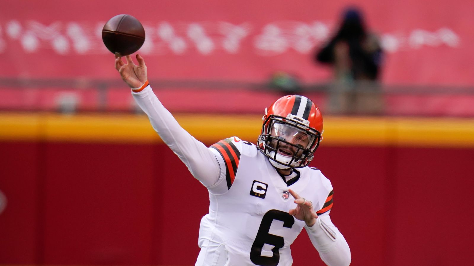 Mayfield throws rare interception pass | NFL News | Sky Sports