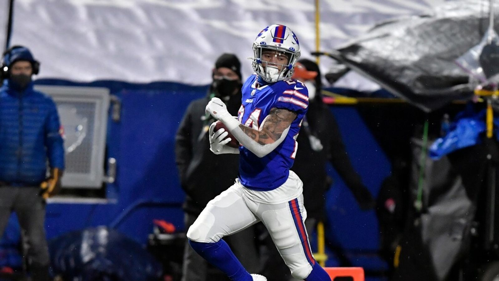 Buffalo Bills' Taron Johnson scores 101-yard pick-six! | NFL News | Sky ...