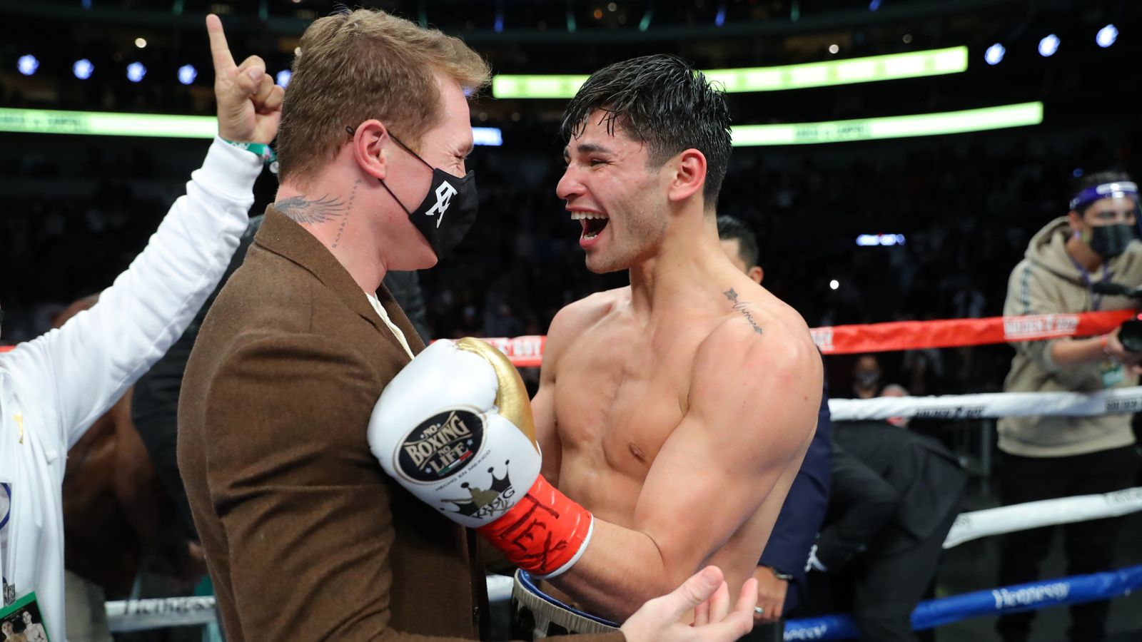 Vasiliy Lomachenko and Devin Haney ignite their rivalry with heated ...