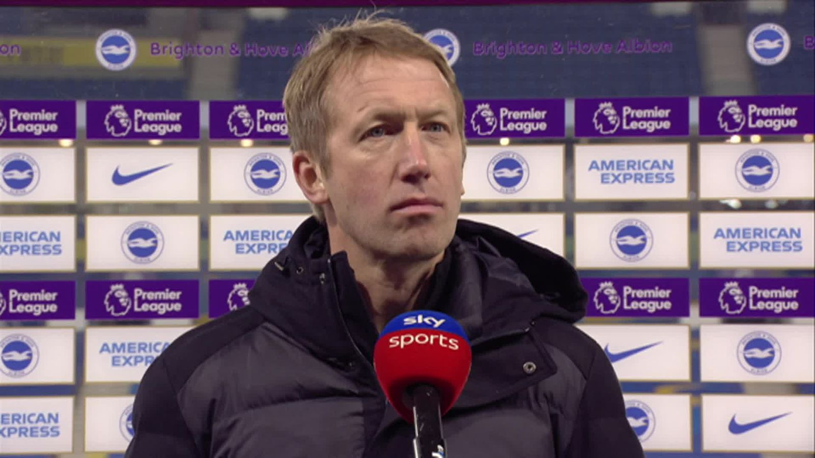 Graham Potter says Brighton's players are distraught following their ...