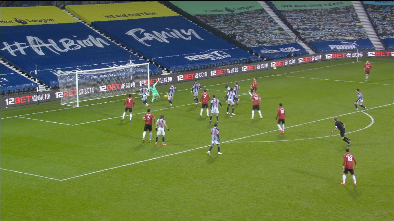 Furlong clears McTominay shot off the line! (70) | Football News | Sky ...
