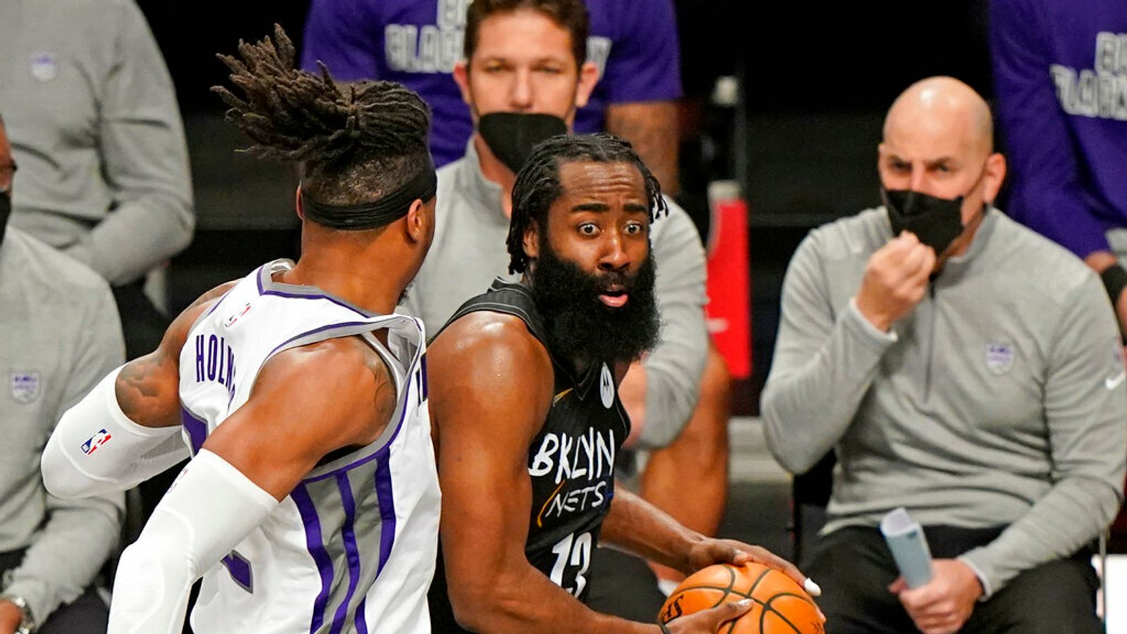 Harden posts triple-double in Nets win | NBA News | Sky Sports