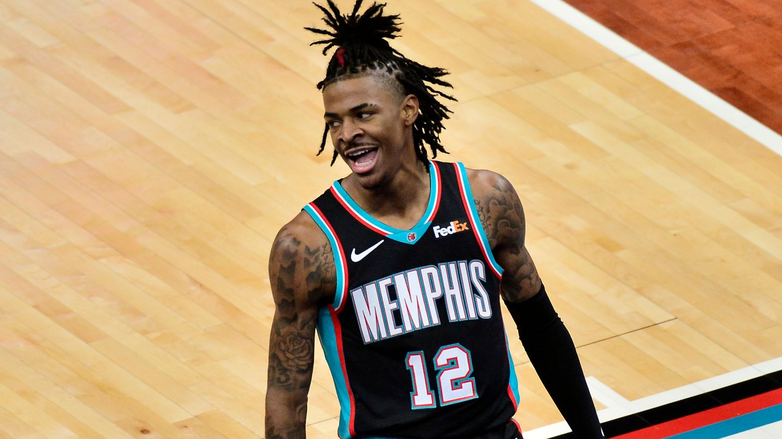 Morant takes flight for alley-oop slam | NBA News | Sky Sports