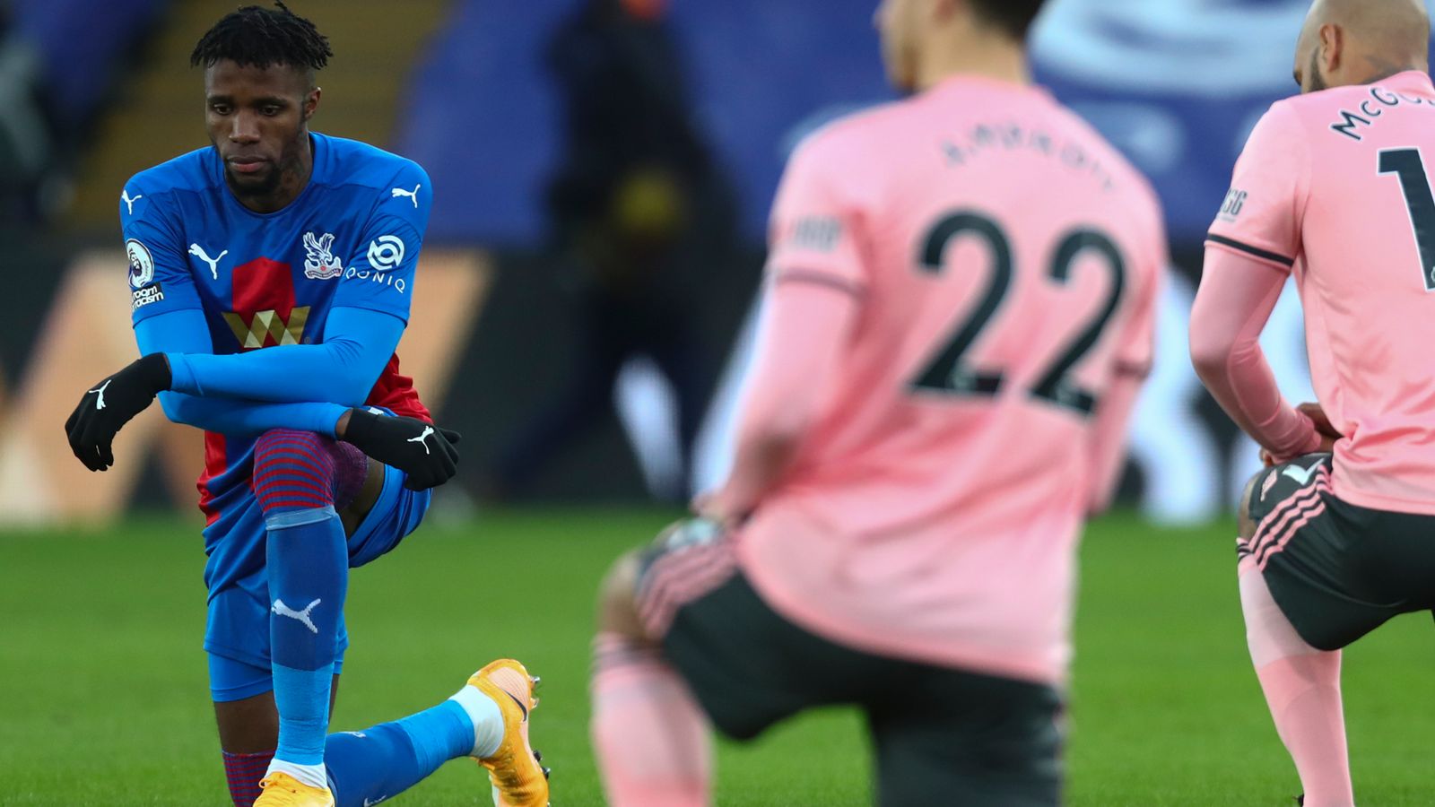 Wilfried Zaha to stop taking a knee and praises Marcus Rashford's fight ...