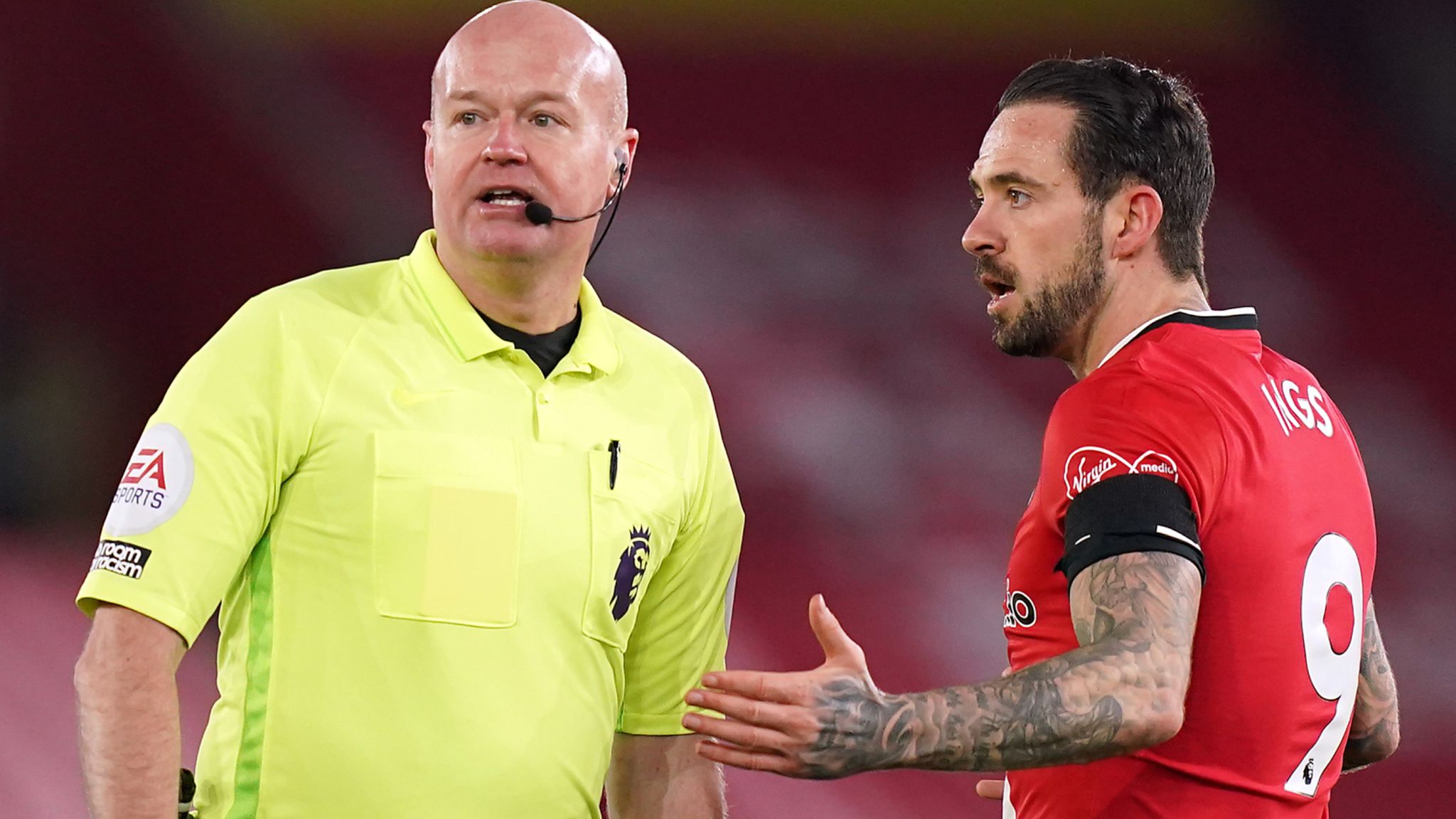 Ref Watch: Southampton should have been awarded a penalty against Aston ...