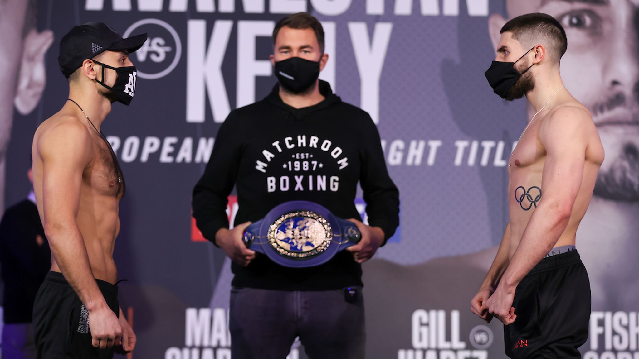 Josh Kelly glares and screams at David Avanesyan at fiery weigh-in ...