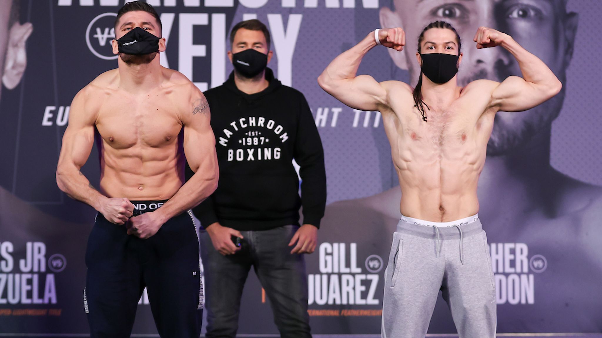 Josh Kelly glares and screams at David Avanesyan at fiery weigh-in ...