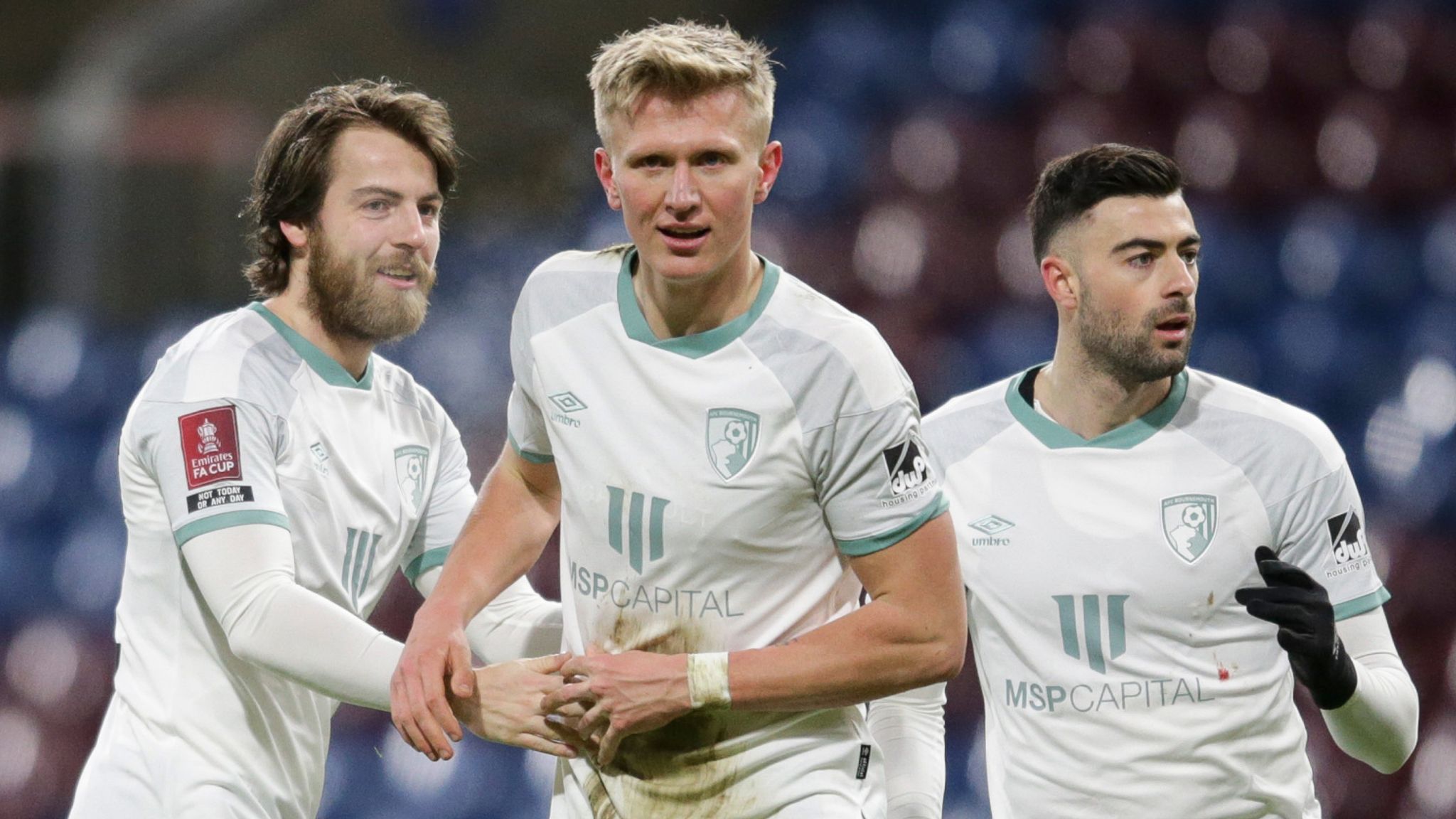 Burnley 0-2 Bournemouth: Sam Surridge and Junior Stanislas penalty send ...