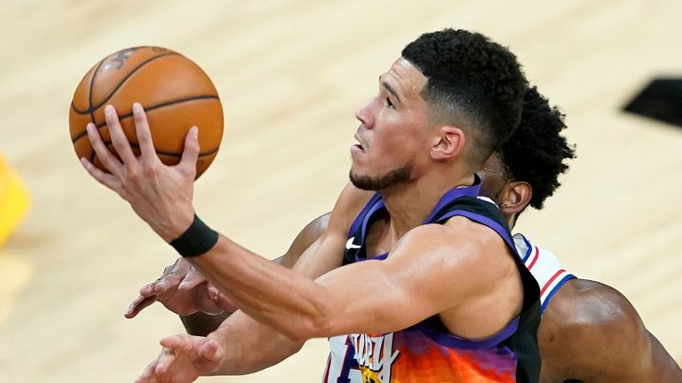 Booker leads rising Suns to victory over 76ers | NBA News | Sky Sports
