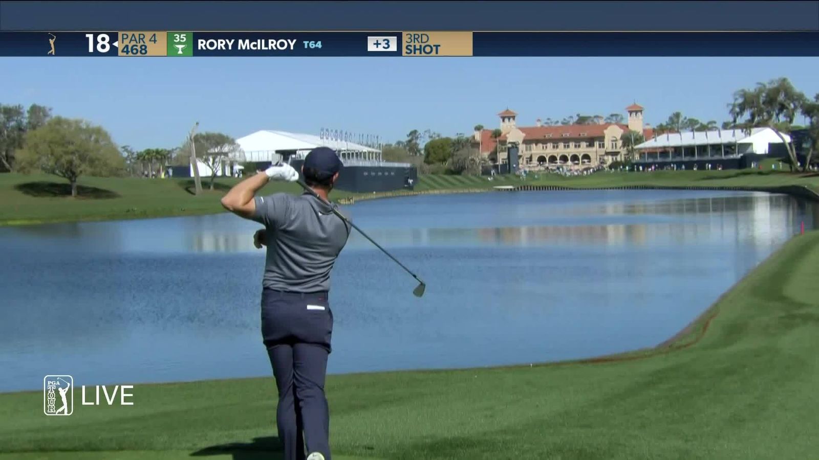 The Players: Rory McIlroy puts two balls in the water at 18 and slumps ...