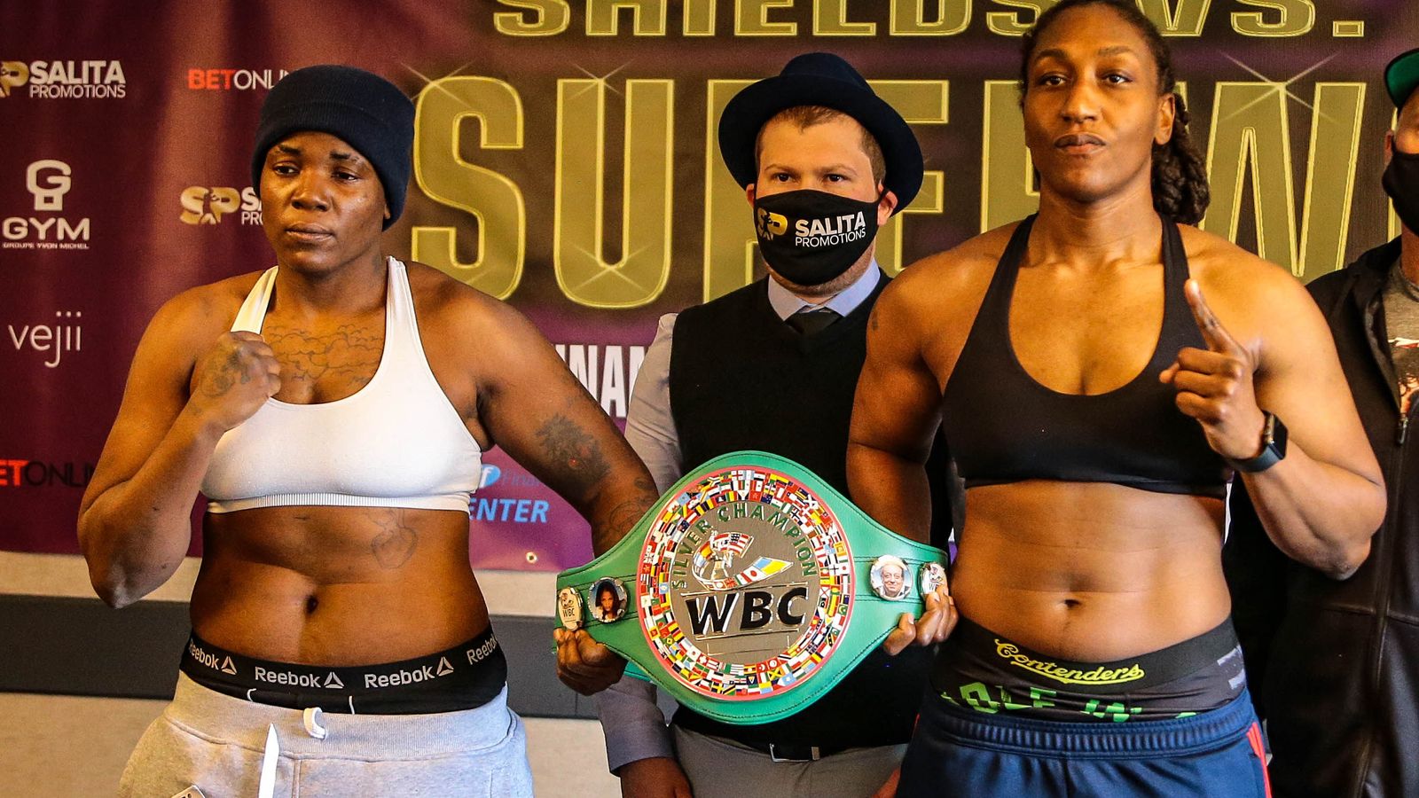 Claressa Shields and Marie-Eve Dicaire face-off before historic undisputed title fight | Boxing ...