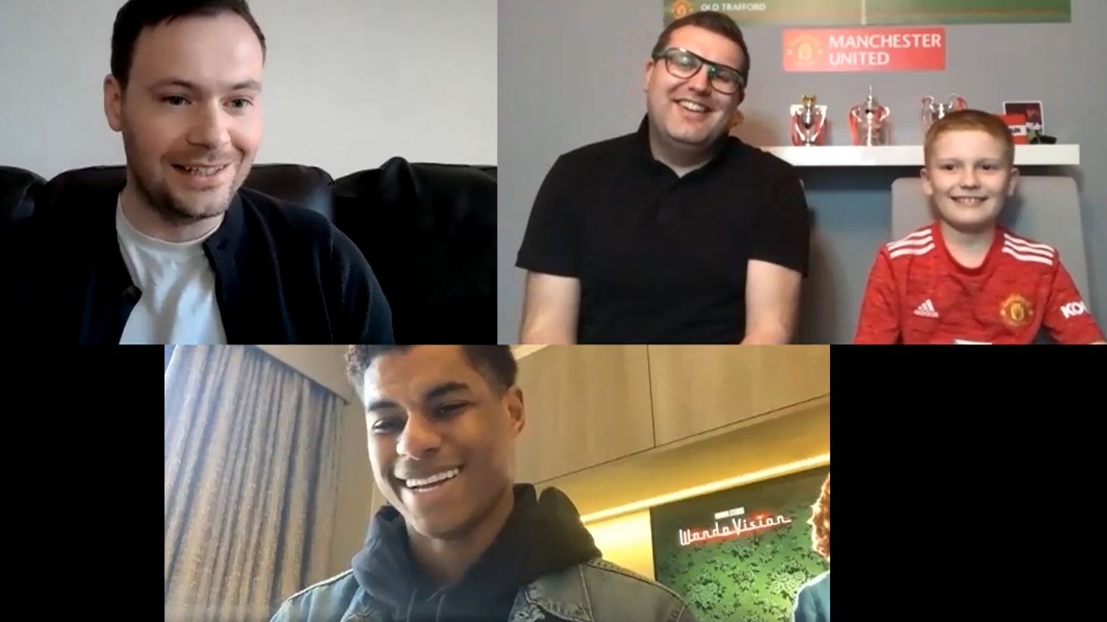 Marcus Rashford surprises youngster he inspired to raise money for ...