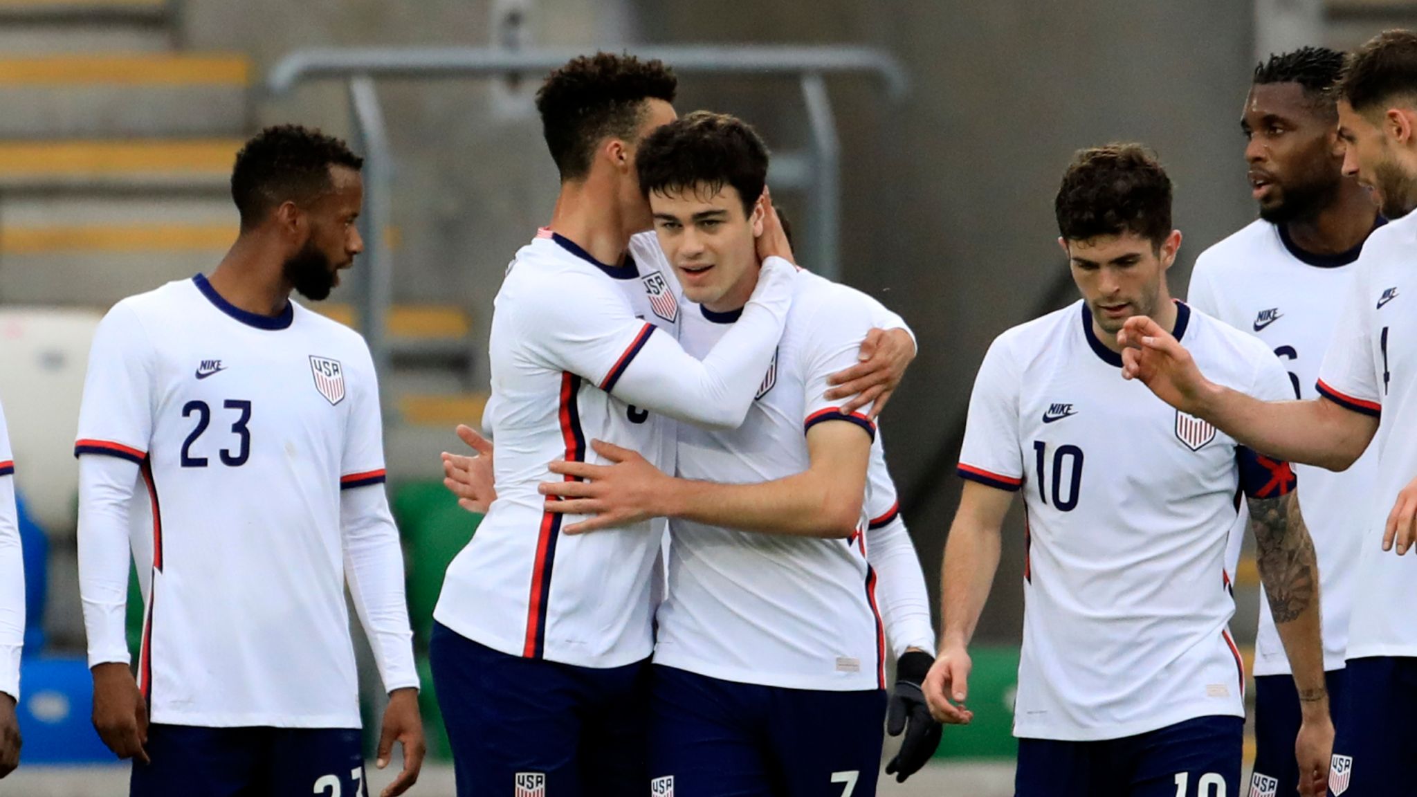 N Ireland 1-2 USA: Christian Pulisic and Gio Reyna on target in ...