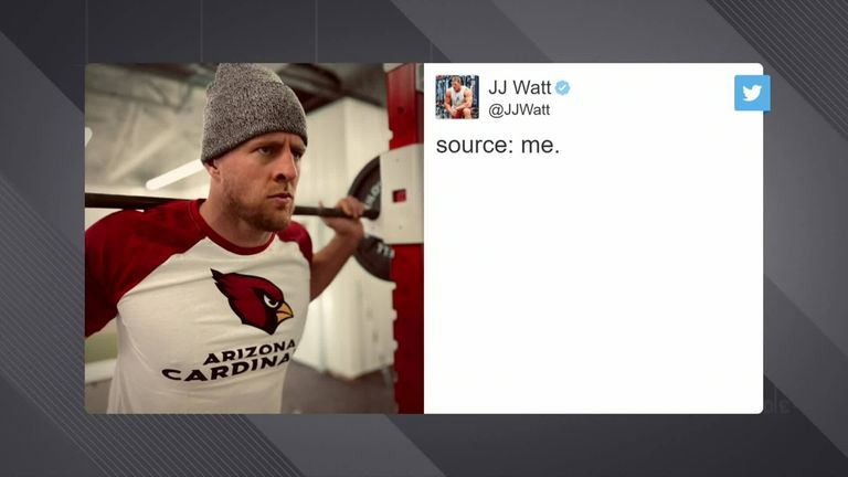 Watt signs with the Cardinals | Video | Watch TV Show | Sky Sports