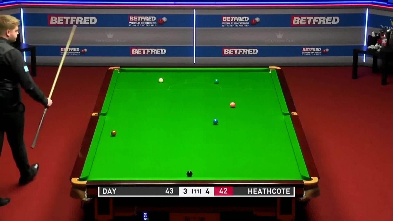Heathcote's outrageous snooker trick shot! | Sky Sports