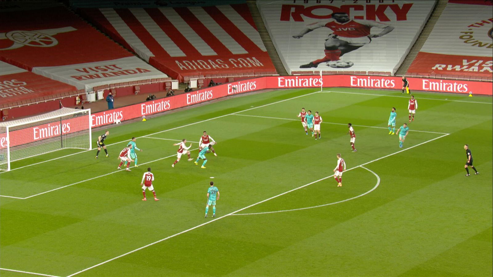 Mane threatens with header (27) | Football News | Sky Sports