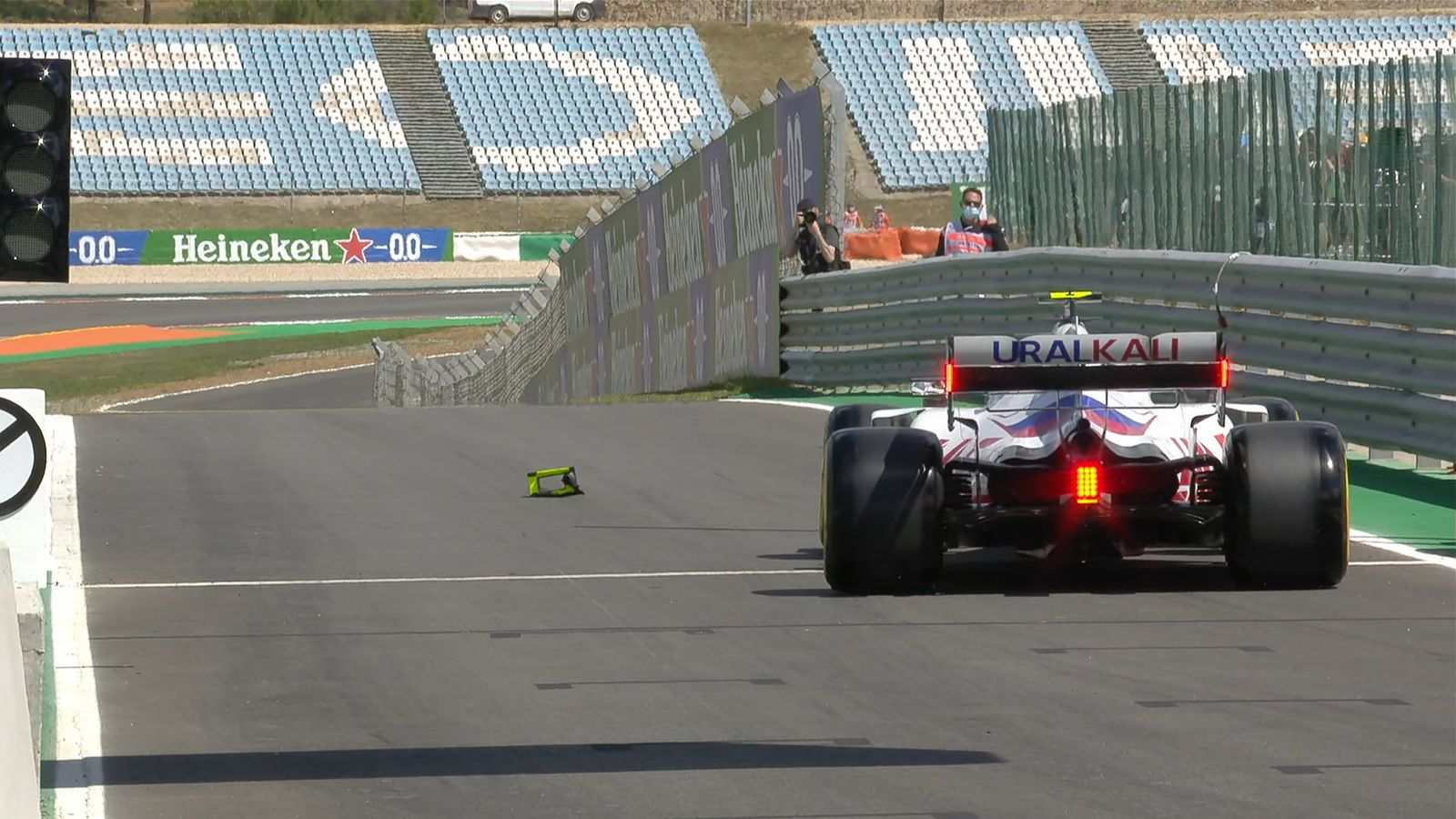 Debris at the pit exit | F1 News | Sky Sports