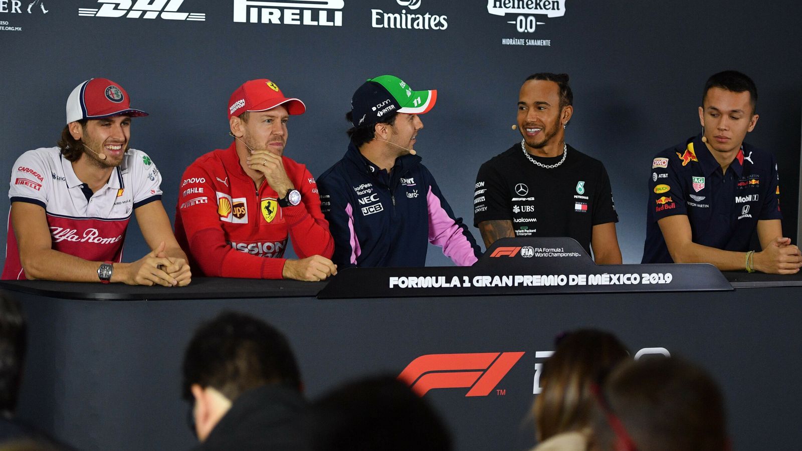 Lewis Hamilton alongside Sebastian Vettel: Formula 1's Thursday press ...