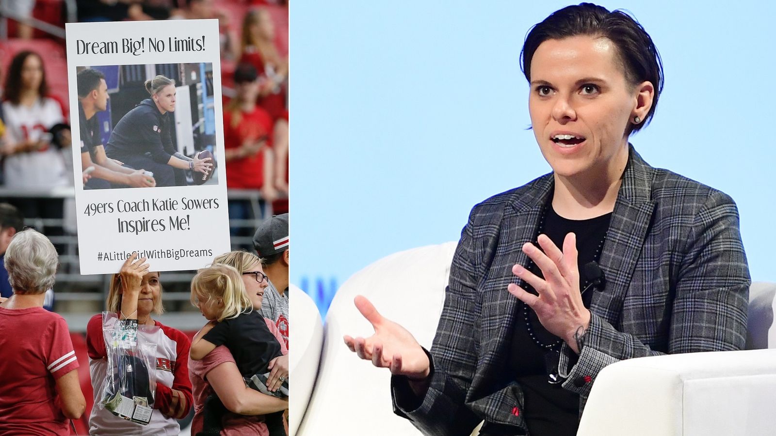 Katie Sowers: History-making NFL coach on overcoming rejection ...