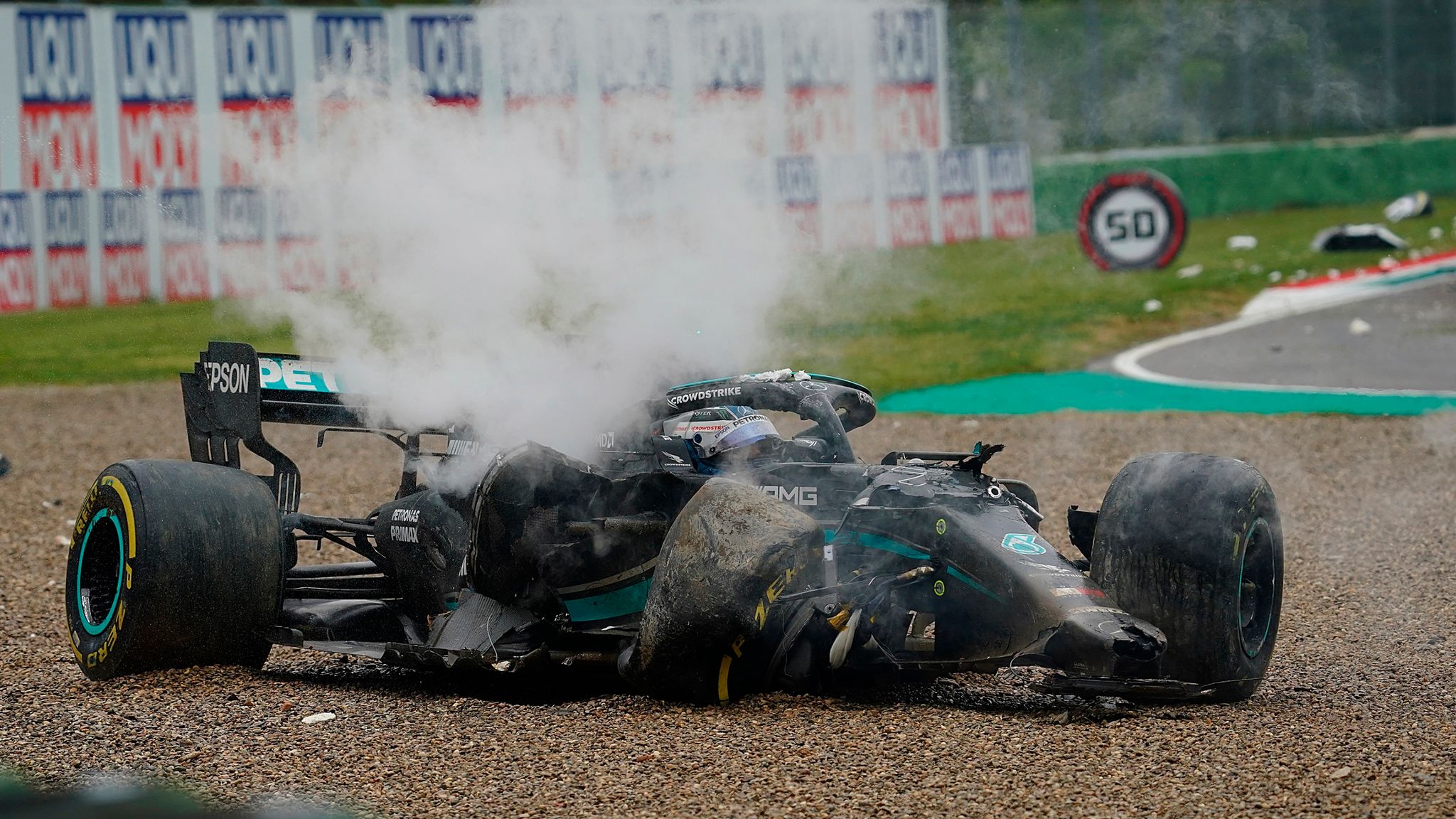 George Russell and Valtteri Bottas crash: Stewards deliver verdict and ...