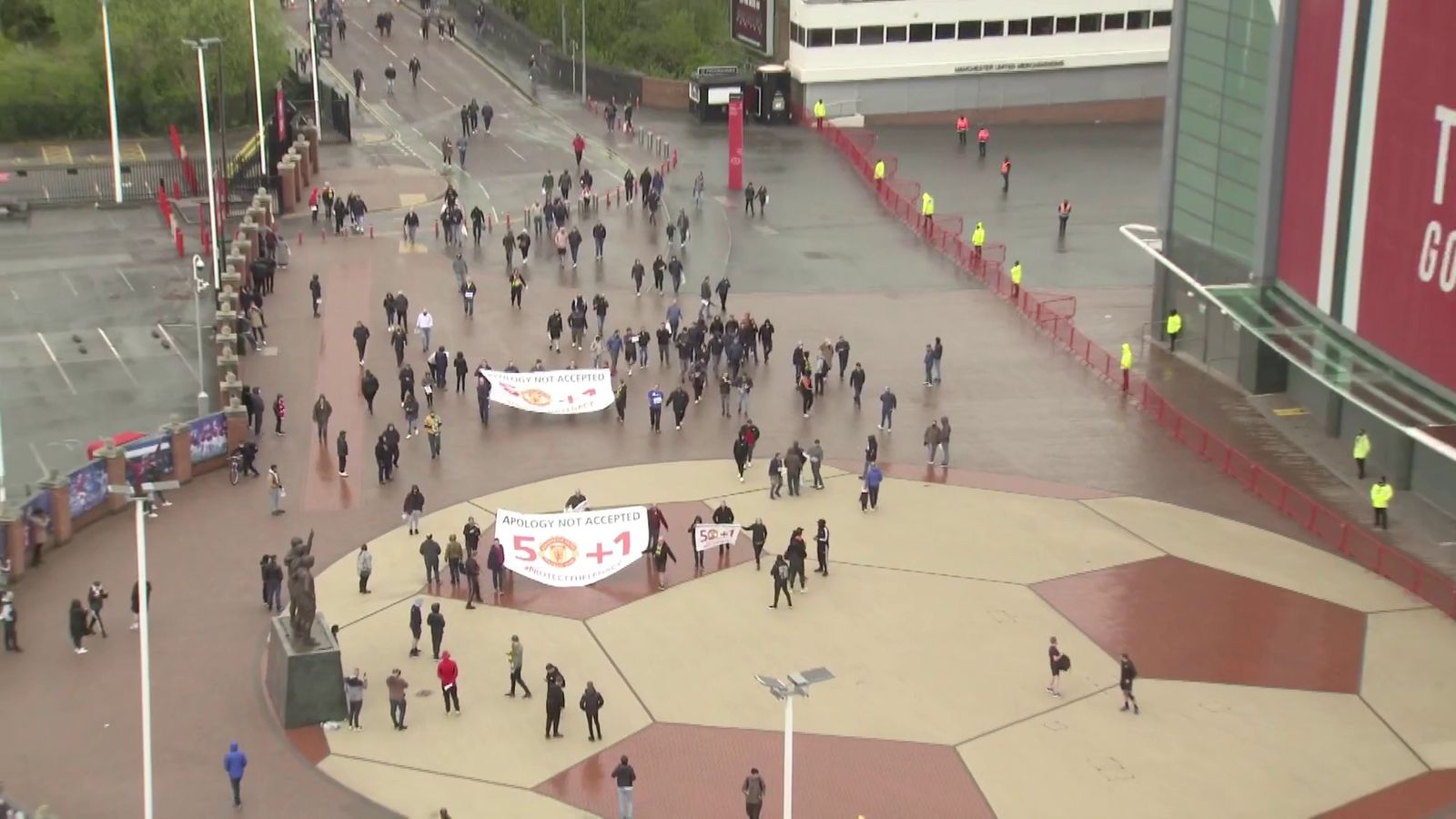 The Utd Stand: Violence overshadowed protests | Football News | Sky Sports