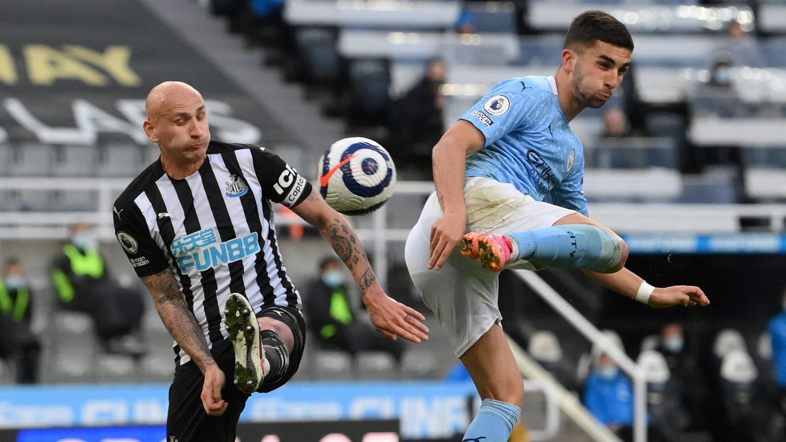 Newcastle 3-4 Man City: Ferran Torres hat-trick helps newly-crowned ...