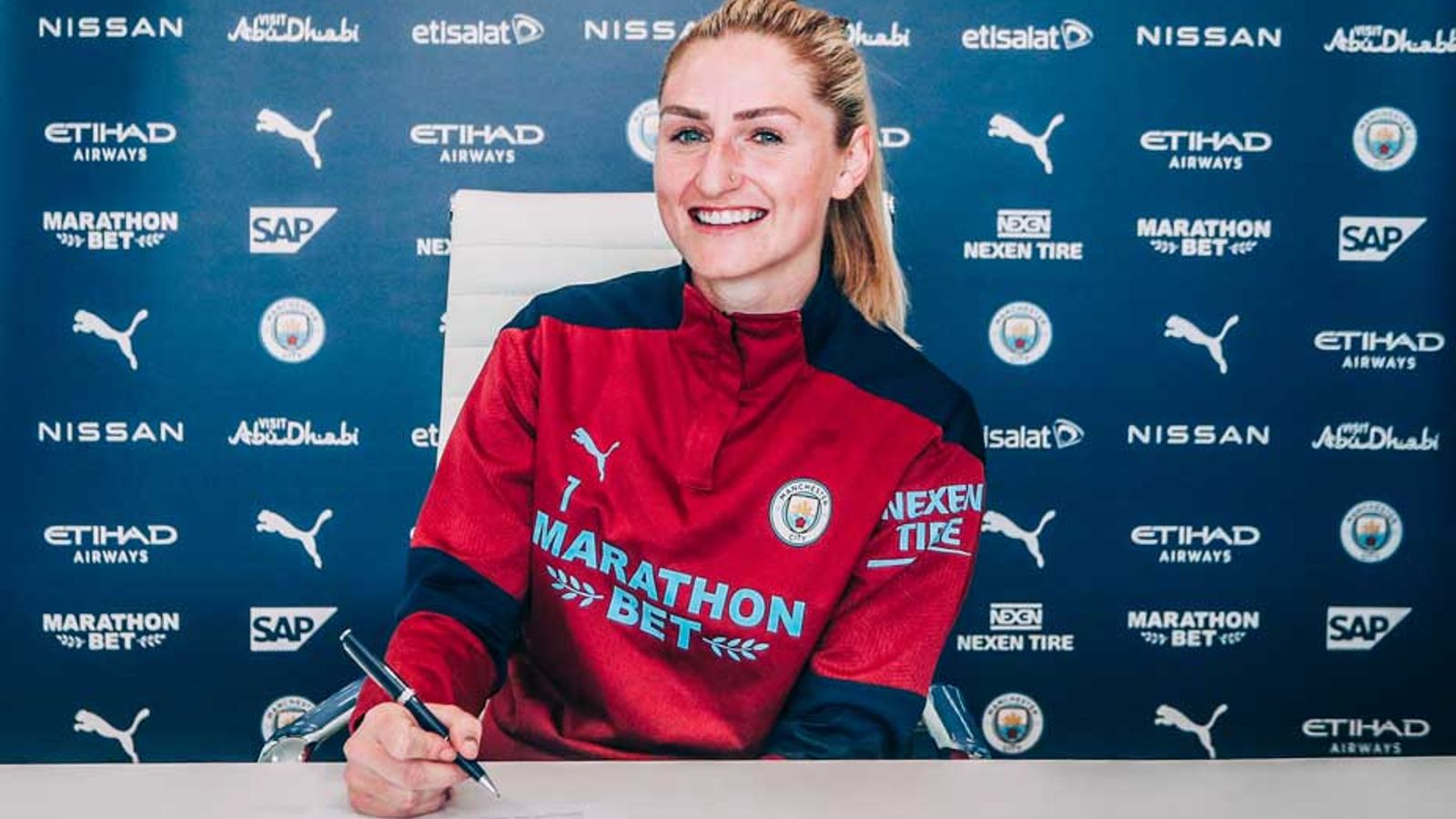 Laura Coombs: Manchester City Women midfielder signs new two-year ...