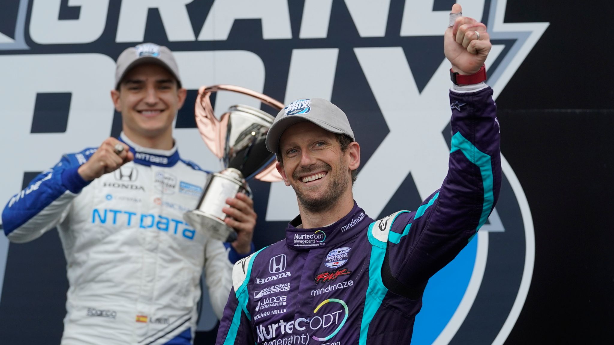 IndyCar: Romain Grosjean finishes second as Rinus VeeKay becomes newest ...
