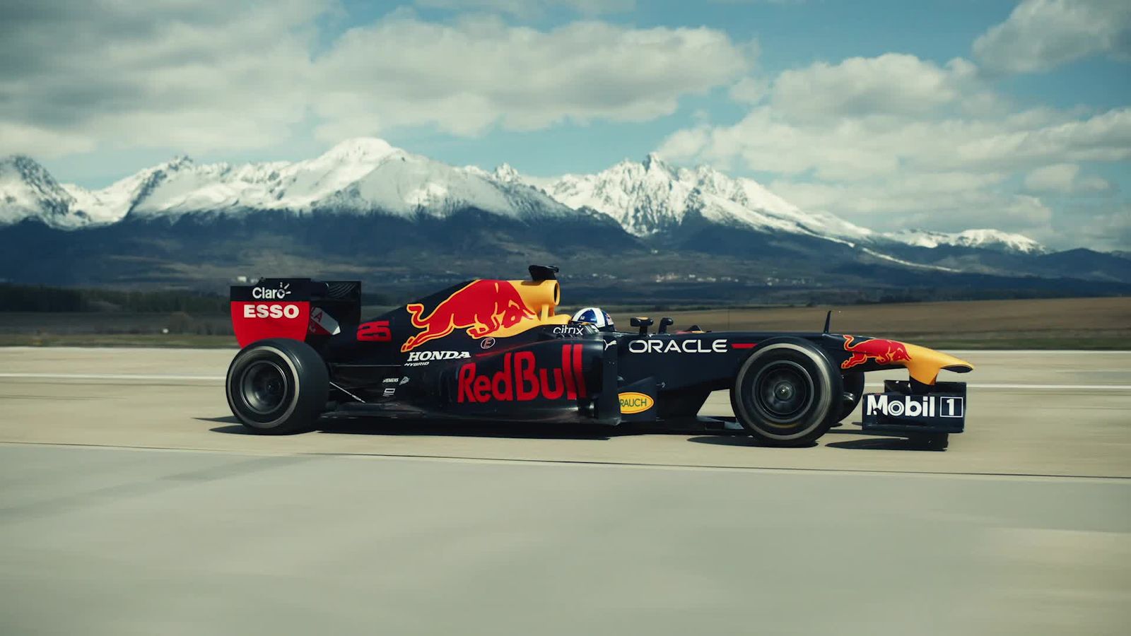 F1 car vs inverted plane! Red Bull's epic stunt | F1 News | Sky Sports
