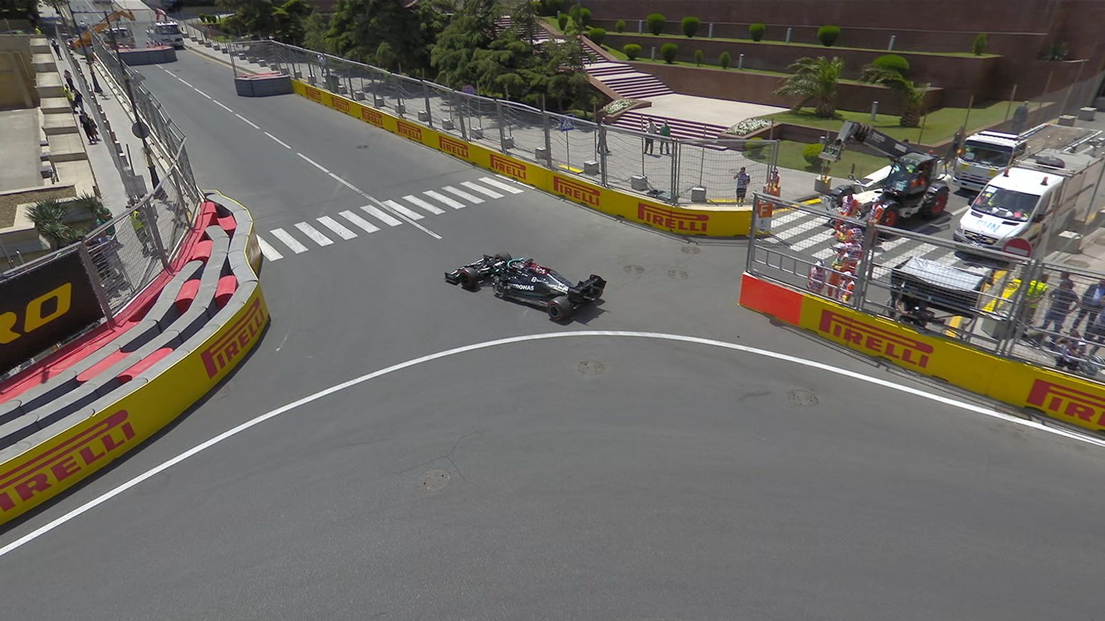 Hamilton lock up, runs wide! | F1 News | Sky Sports
