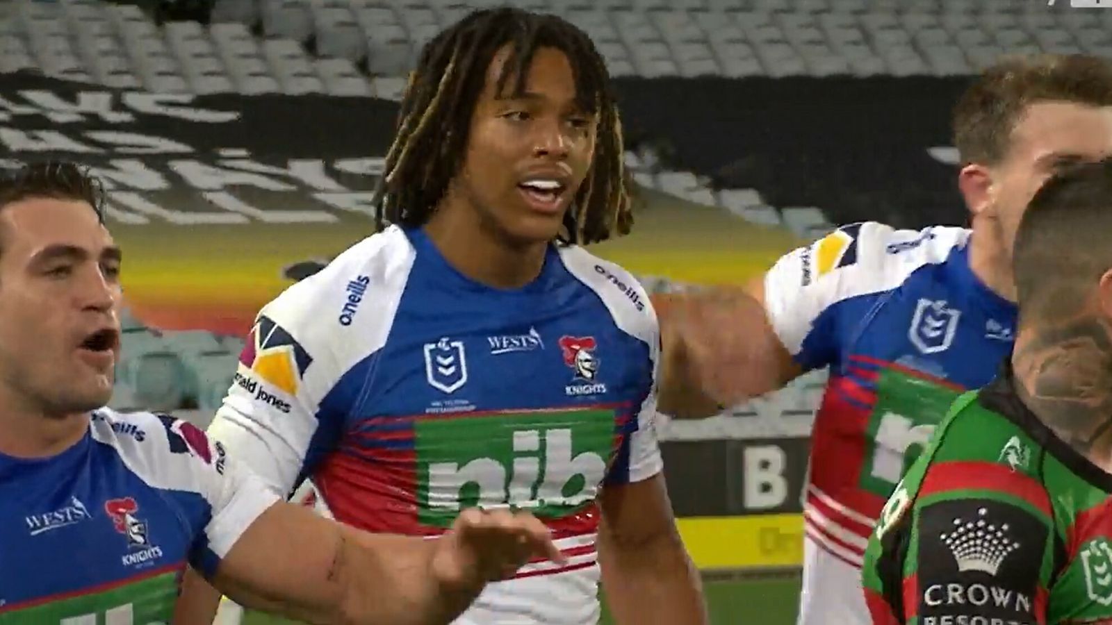 NRL: Dominic Young's flying finish for Newcastle Knights! | Rugby ...
