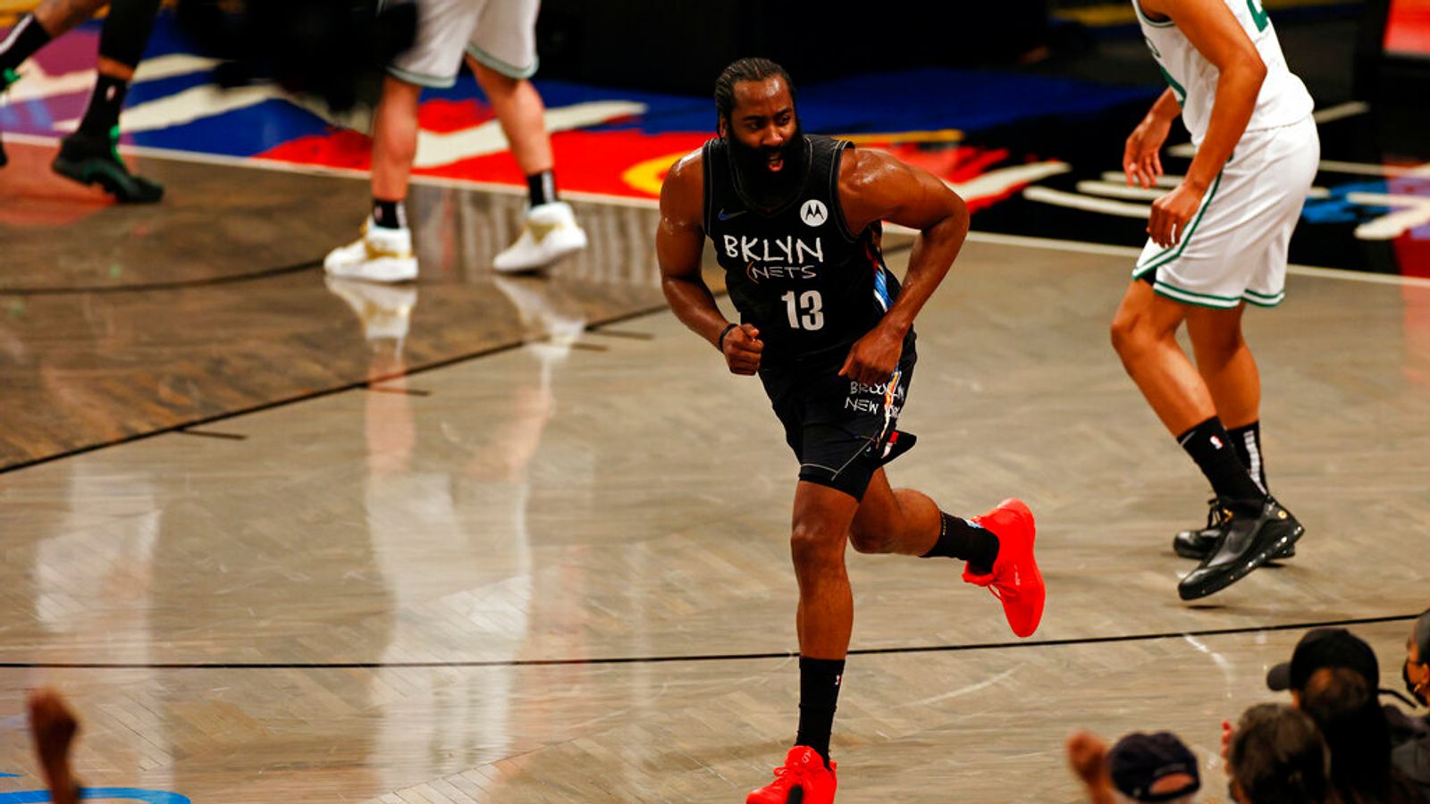 James Harden's triple-double helps Brooklyn Nets eliminate Boston ...