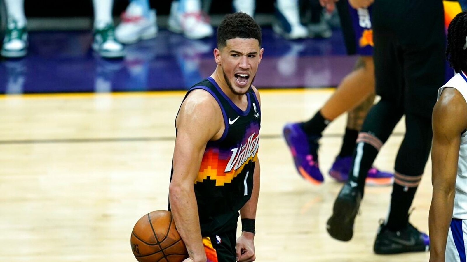 Booker triple-double inspires Suns | NBA News | Sky Sports