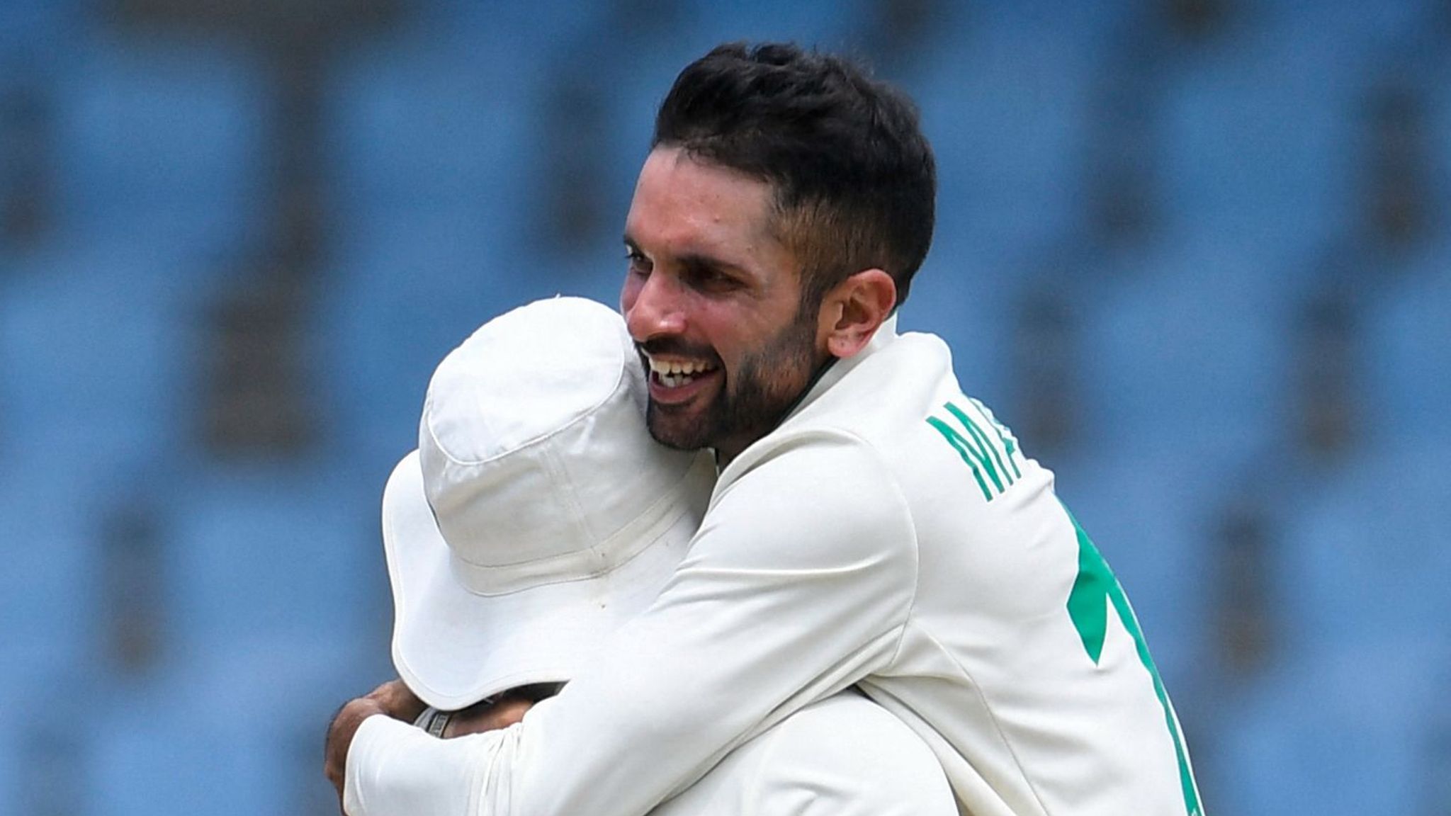 South Africa's Keshav Maharaj becomes first Proteas bowler to take Test ...