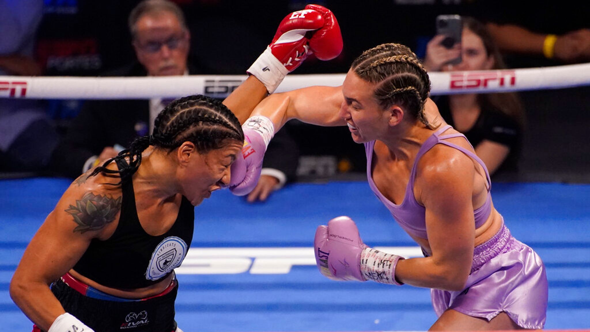 Mikaela Mayer stays unbeaten with unanimous decision win over Erica ...