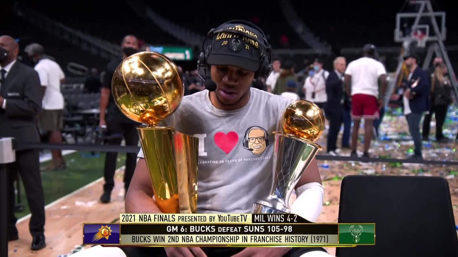 NBA Finals: Milwaukee Bucks forward Giannis Antetokounmpo named Bill ...