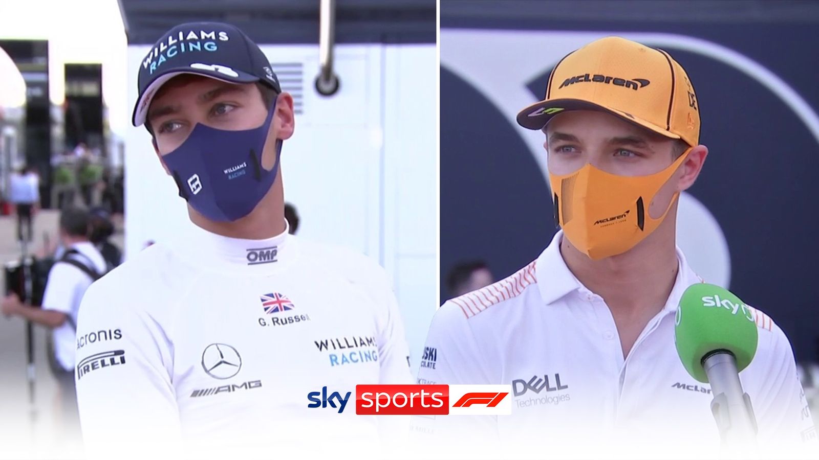 Russell & Norris delighted to have crowds back! | F1 News | Sky Sports