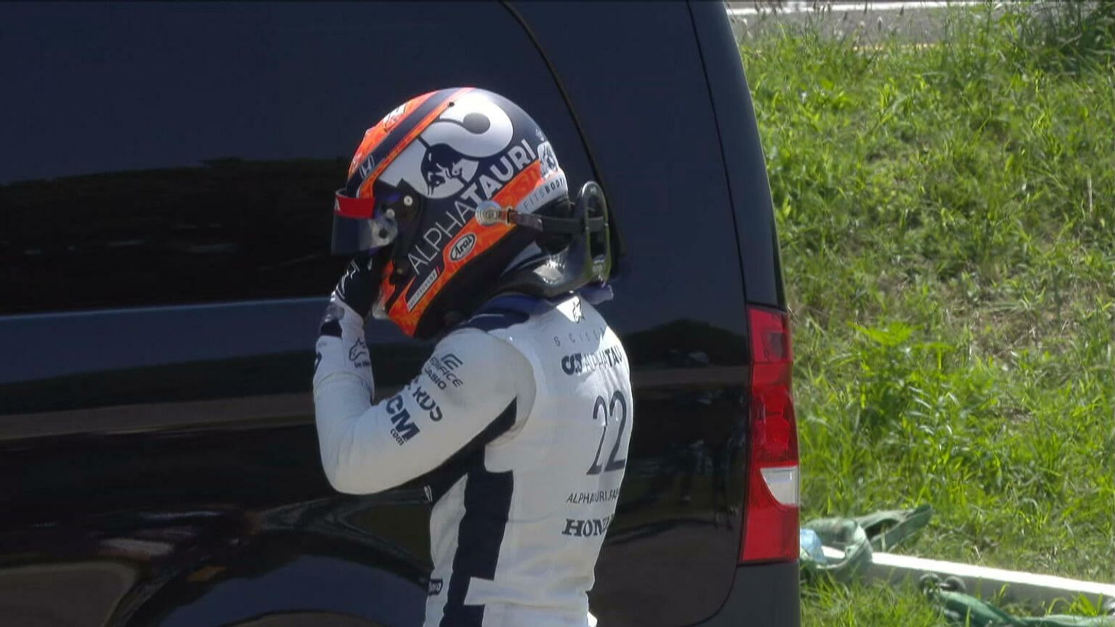 Tsunoda spins off and into the wall! | F1 News | Sky Sports