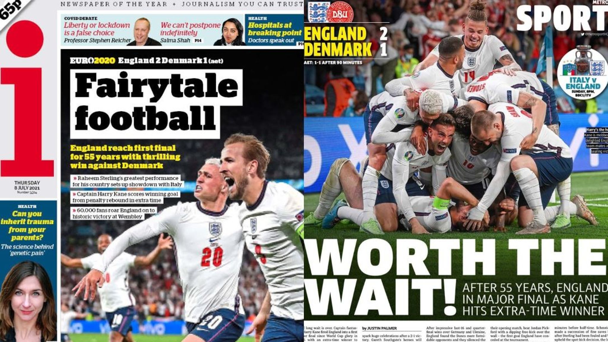 What the papers say: England make history - worth the wait! | Football ...