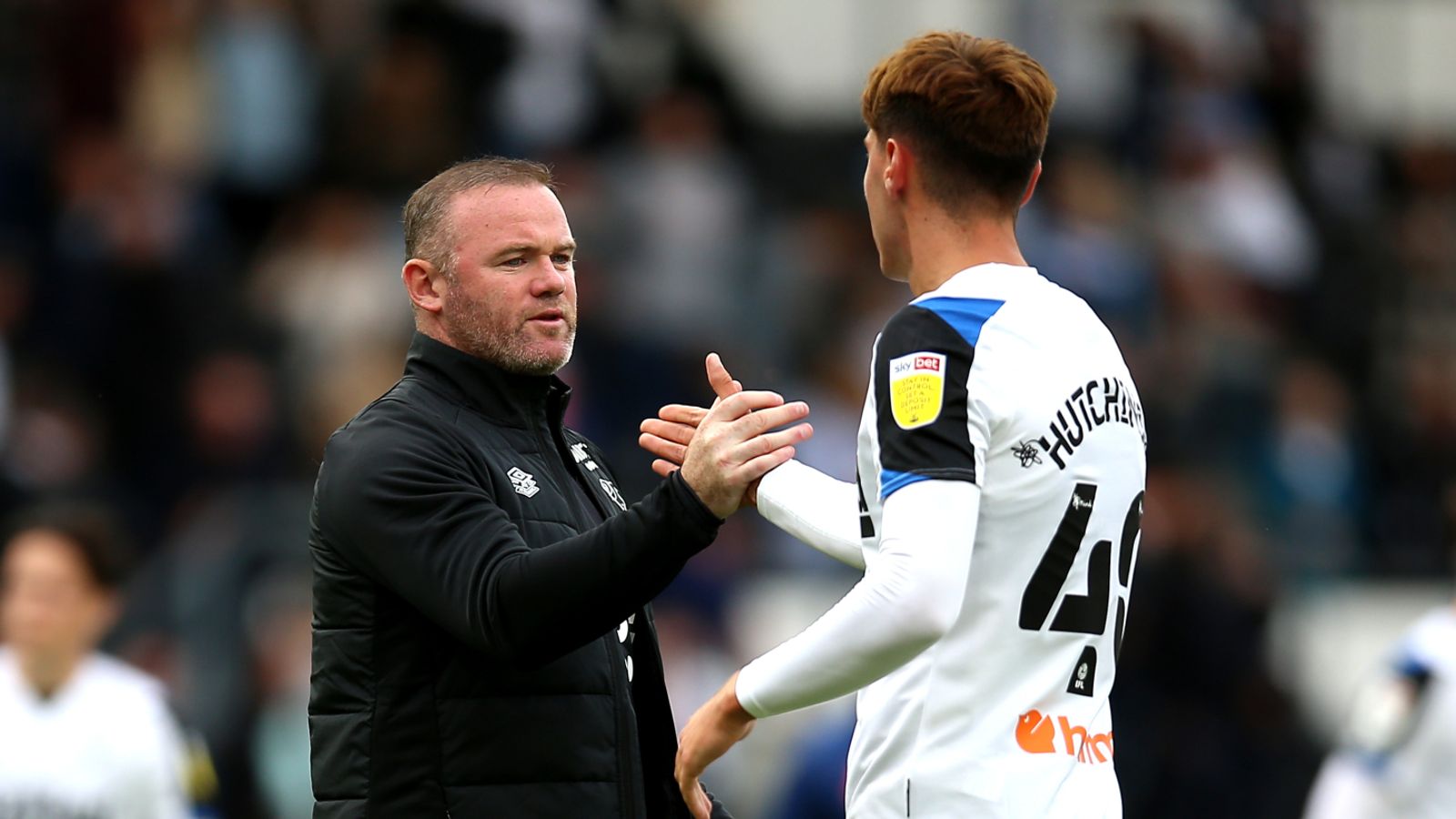 Derby County 1-1 Huddersfield: Wayne Rooney's Rams hold on to draw ...