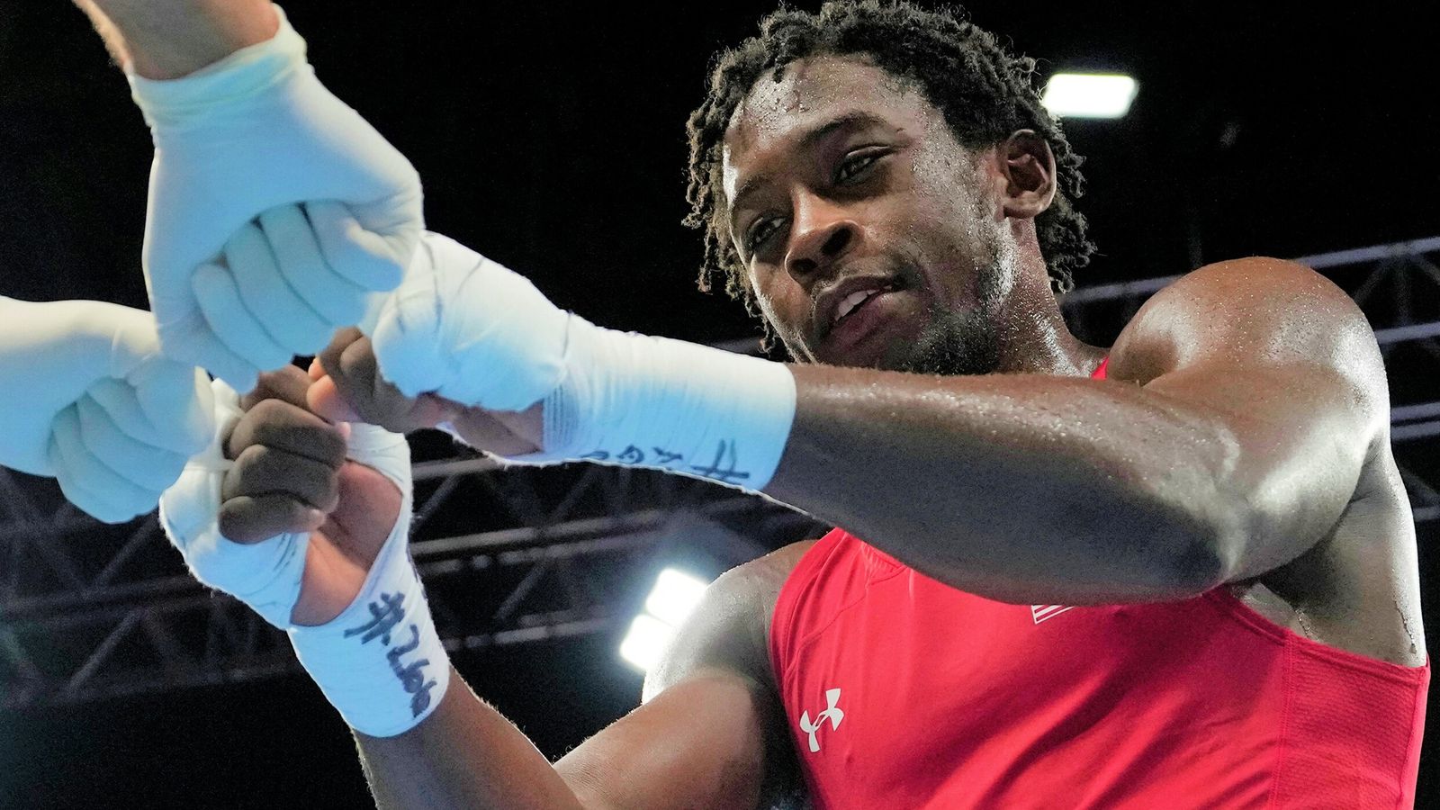 Keyshawn Davis came close to winning gold as he tried to end America's ...