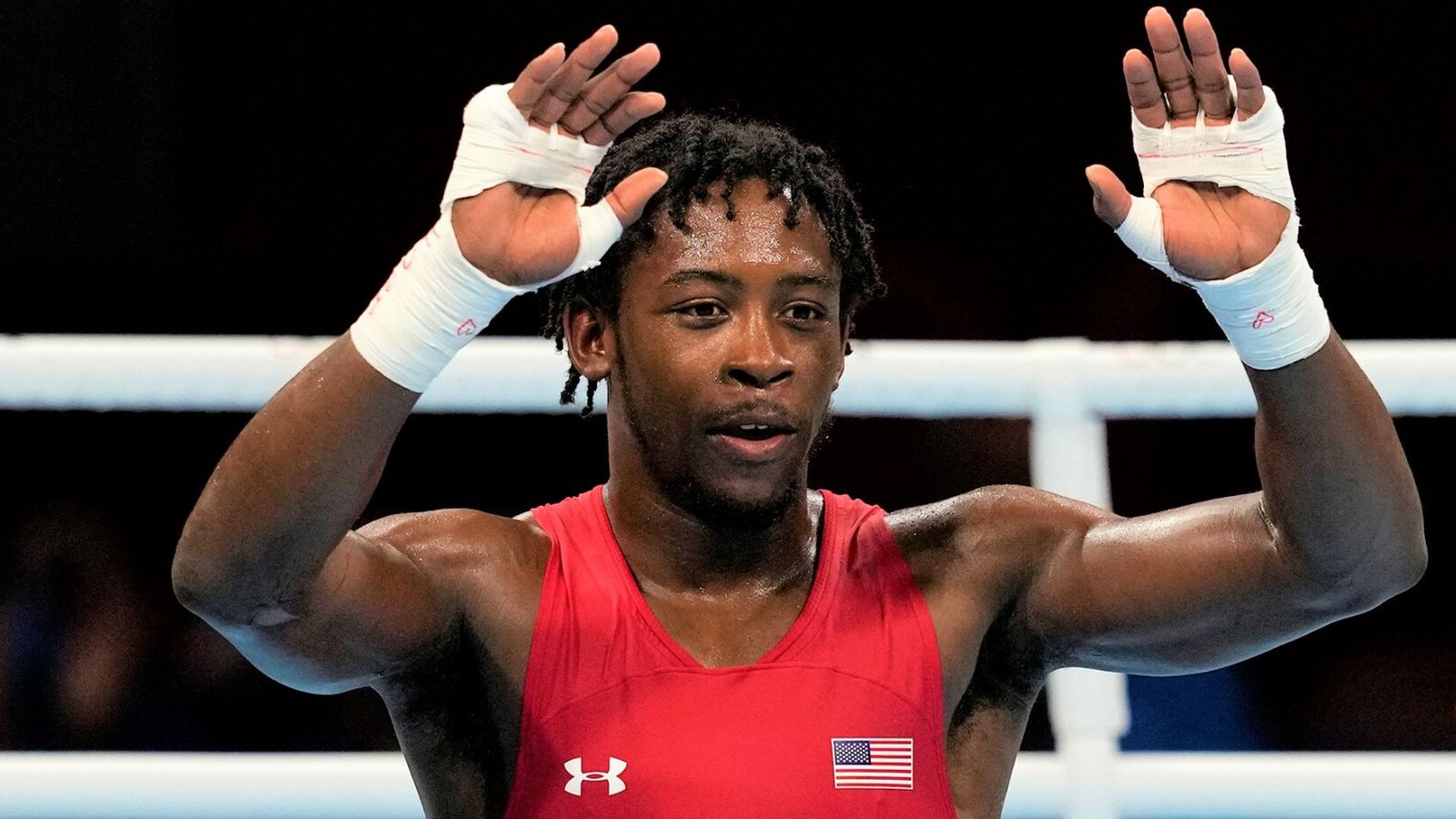Keyshawn Davis came close to winning gold as he tried to end America's ...