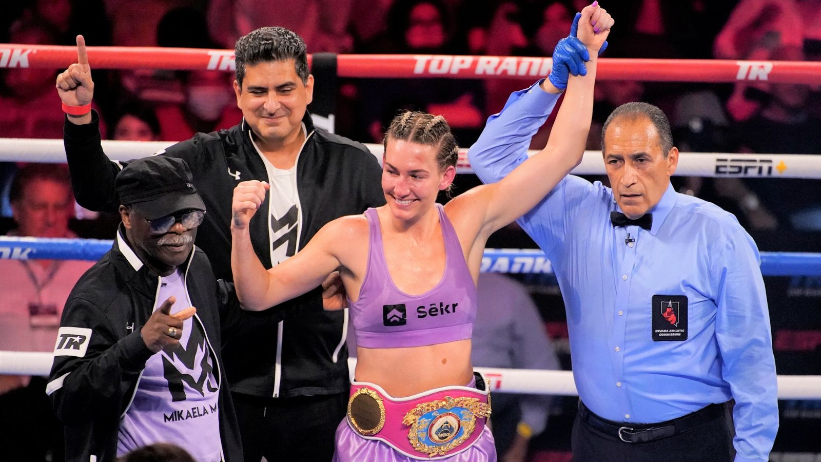 Crystina Poncher and Mikaela Mayer form boxing's first-ever all-female ...