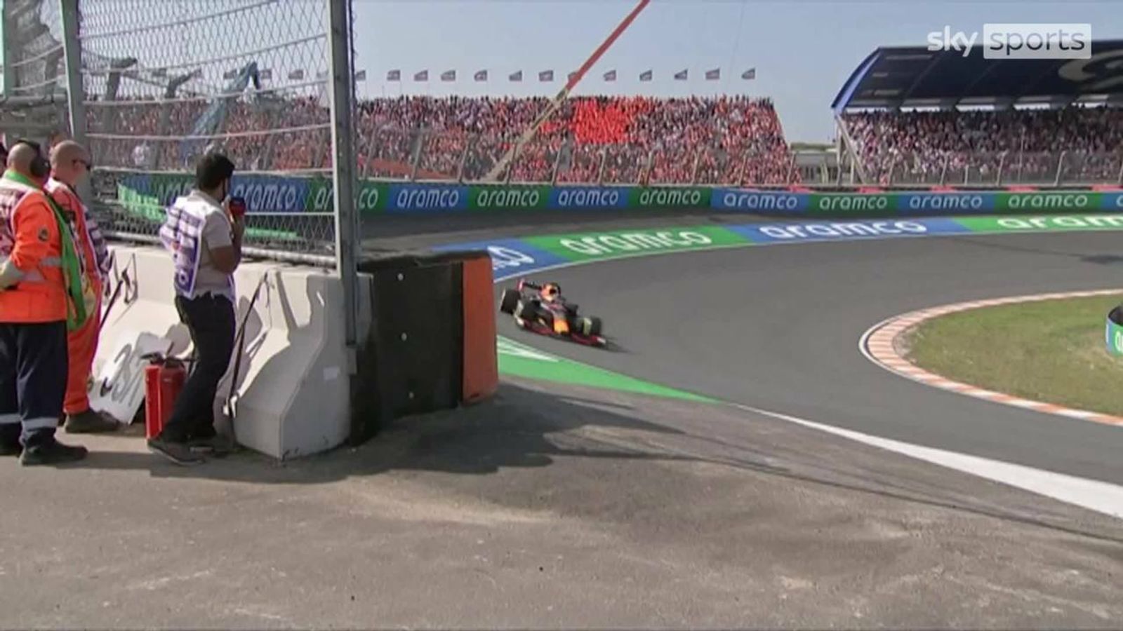 Karun trackside at turn three | F1 News | Sky Sports