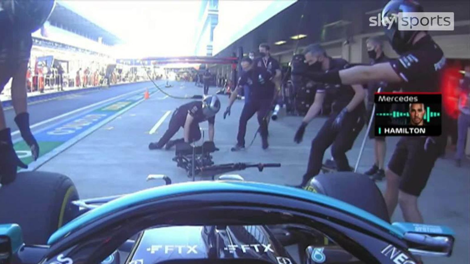 Hamilton sends front jack man flying | F1 News | Sky Sports