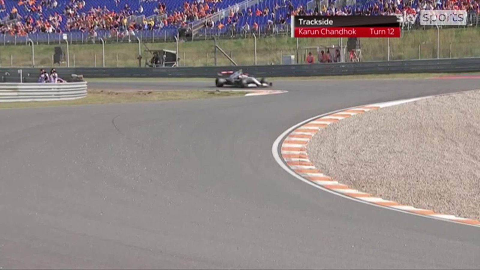 Karun trackside at turn 12 | F1 News | Sky Sports