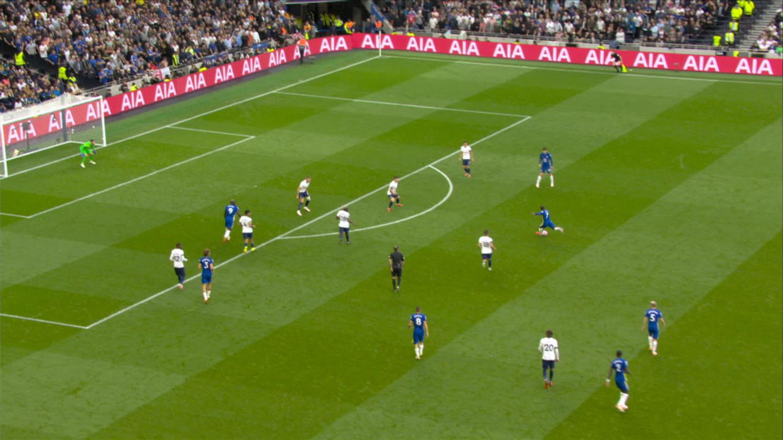 Kante's deflected shot creeps in! (57) | Football News | Sky Sports