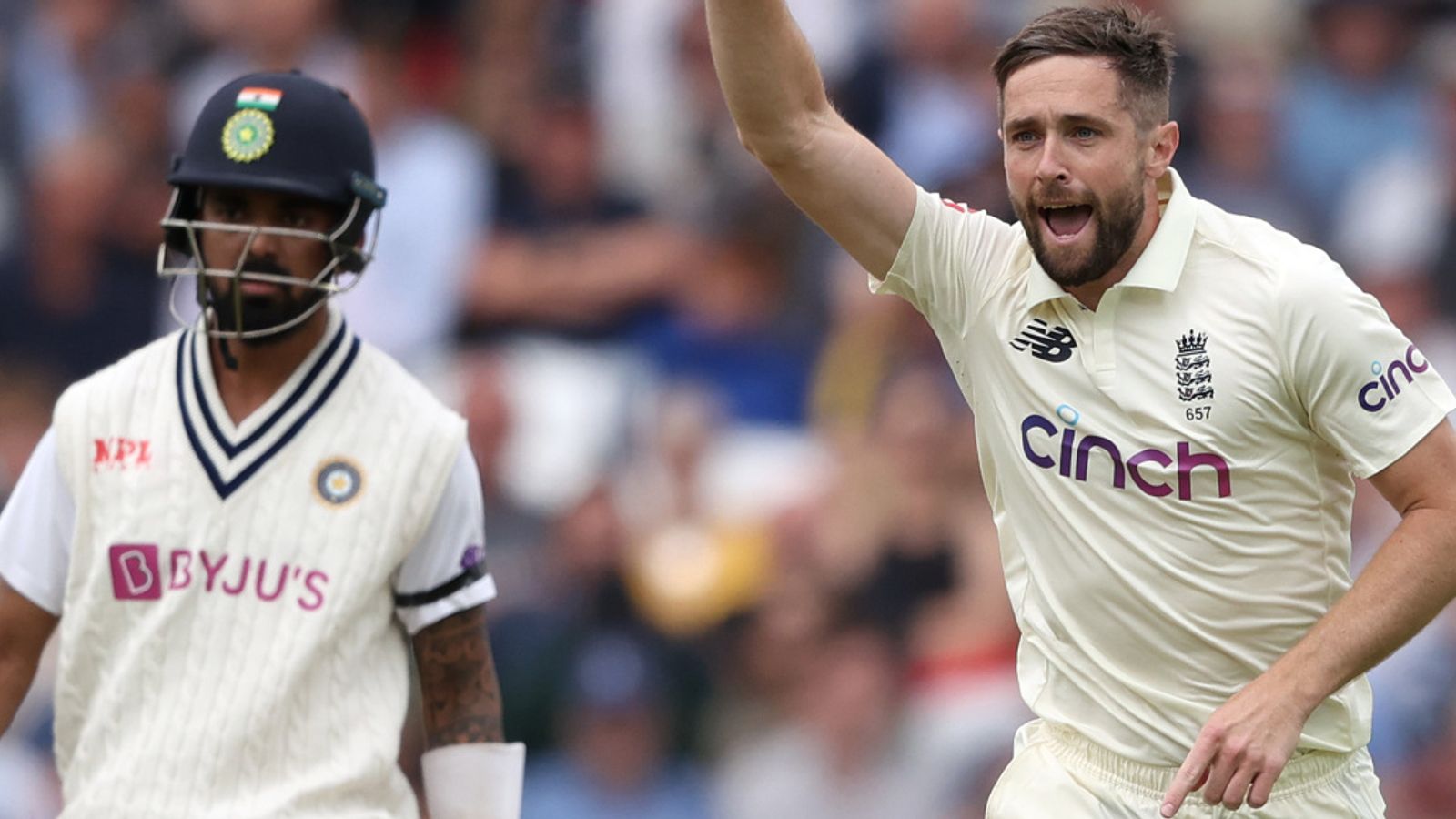 Chris Woakes takes four wickets as England skittle India for 191 before Joe Root falls amid ...