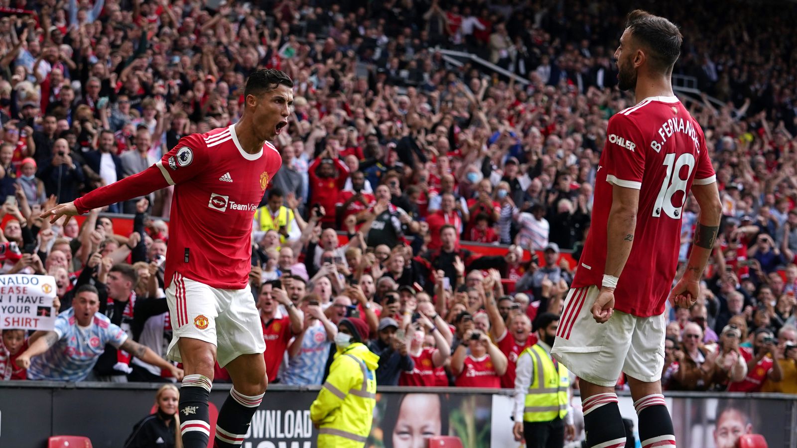 Man Utd 4-1 Newcastle: Cristiano Ronaldo scores twice on Old Trafford ...